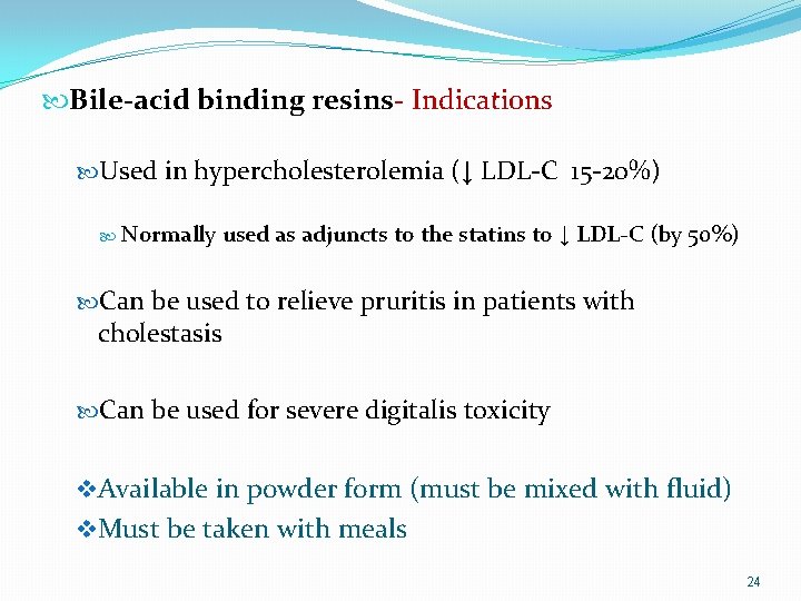 Drugs Used in Hyperlipidemia By Dr Sasan Zaeri