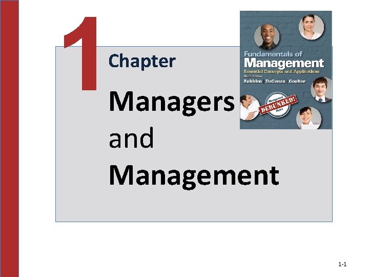 1 Chapter Managers and Management 1 1 Learning