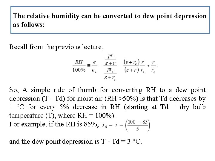 The Course of Atmospheric Thermodynamics MUSTANSIRIYAH UNIVERSITY COLLEGE