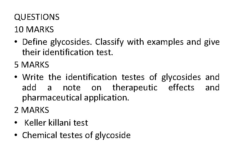 GLYCOSIDES Silpa M Assistant professor Dept of pharmacology