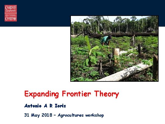 Expanding Frontier Theory Antonio A R Ioris 31