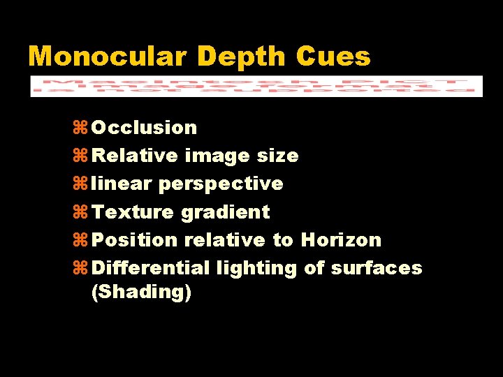 Perception z We have previously examined the sensory