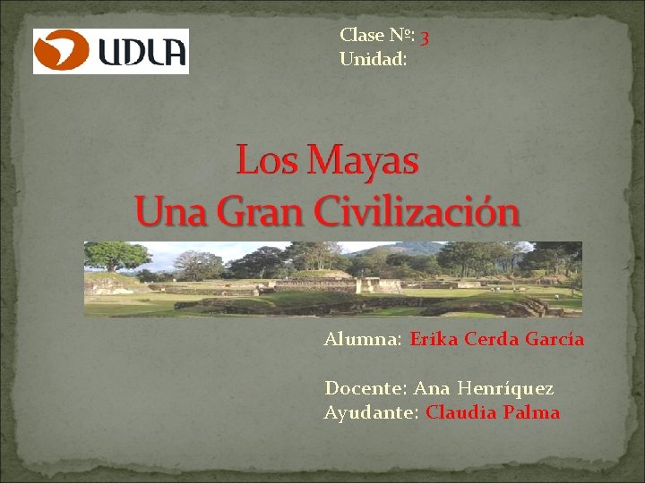 Clase N 3 Unidad Alumna Erika Cerda Garca