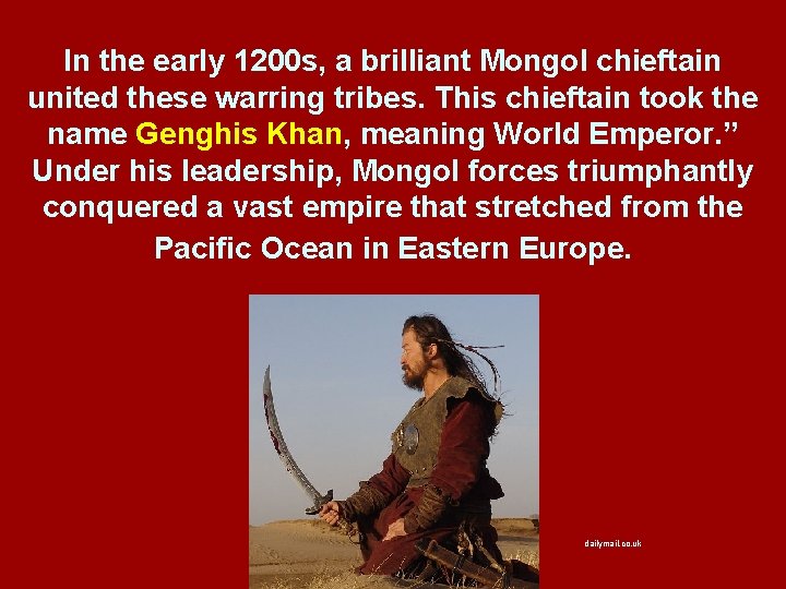 Mongol and Ming Empires Presentation created by Robert