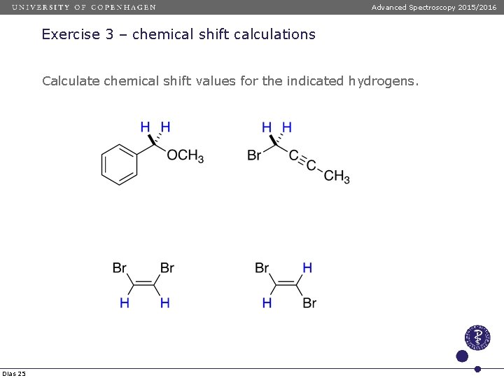 Advanced Spectroscopy 20152016 The chemical shift Professor Dan