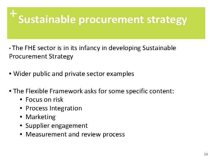 Next Steps in Sustainable Procurement Level 3 of