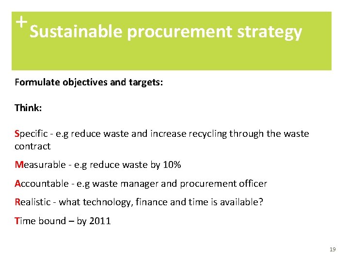 Next Steps in Sustainable Procurement Level 3 of