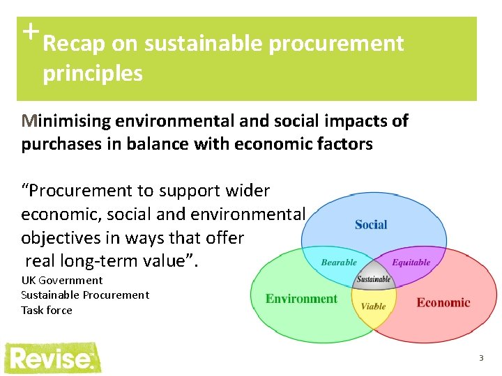 Next Steps in Sustainable Procurement Level 3 of