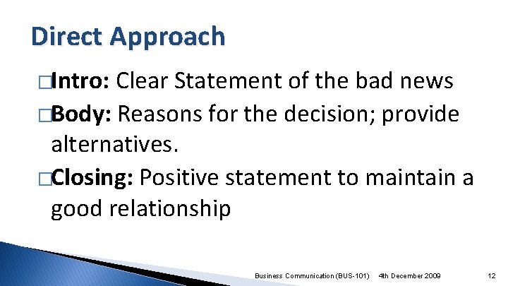 Business Communication Lecturer Gareth Jones Class 7 Routine