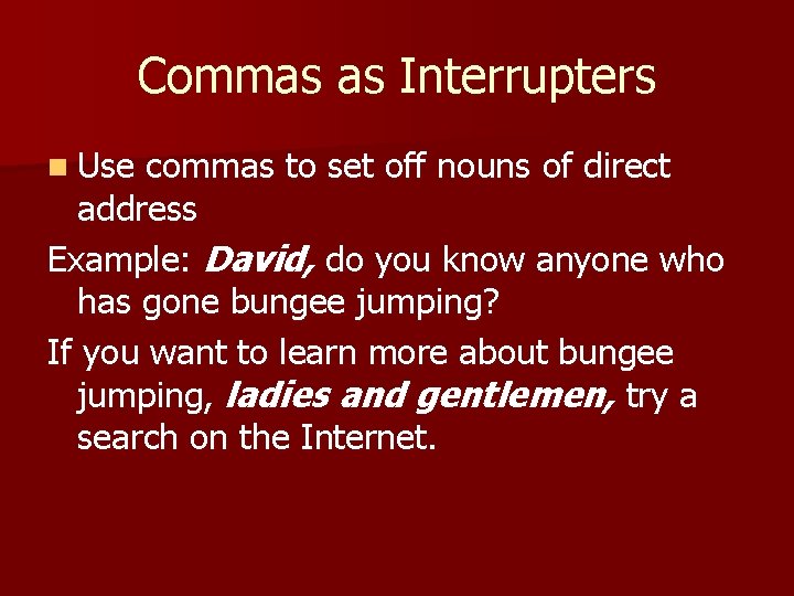 Punctuation Commas Colons Semi colons What are commas