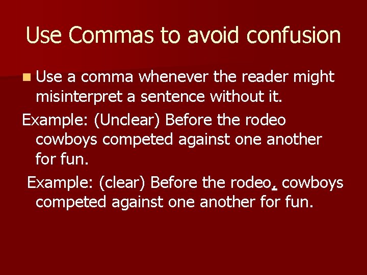 Punctuation Commas Colons Semi colons What are commas