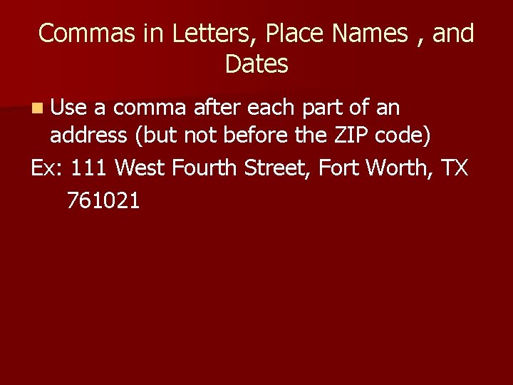 Punctuation Commas Colons Semi colons What are commas