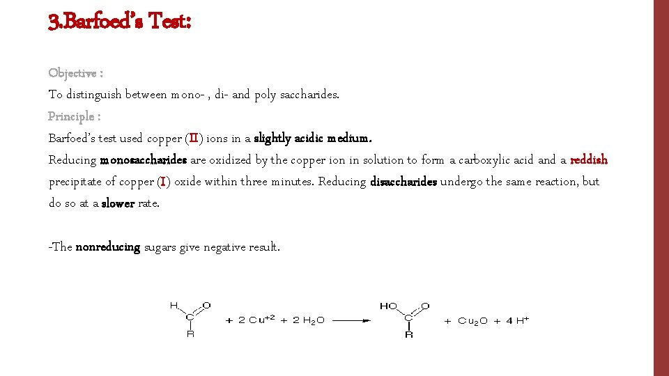 Qualitative tests of Carbohydrate Carbohydrate Carbohydrates are the