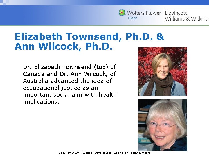 Chapter 2 A Contextual History of Occupational Therapy