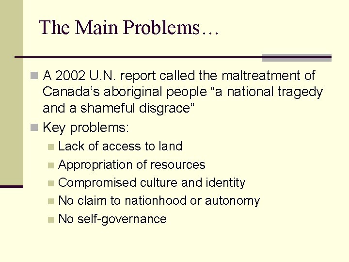 Aboriginal Peoples in Canada Go to Indigenous Peoples