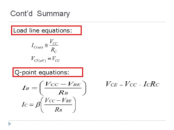 DMT 121 ELECTRONIC 1 Chapter 4 DC Biasing