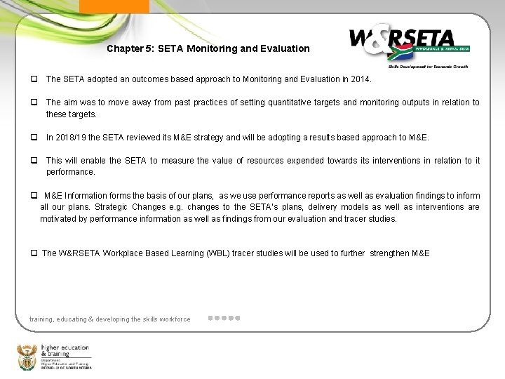 SECTOR SKILLS PLANNING WORKSHOP Sector Skills Plan Update
