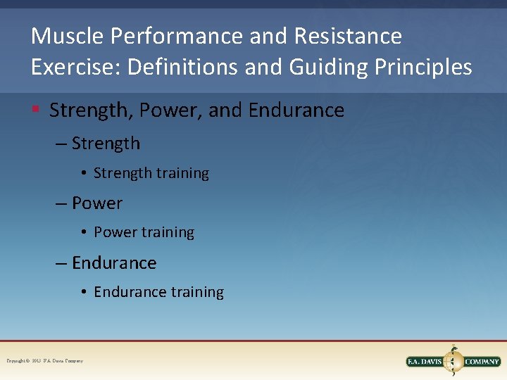 Resistance Exercise for Impaired Muscle Performance Chapter 6
