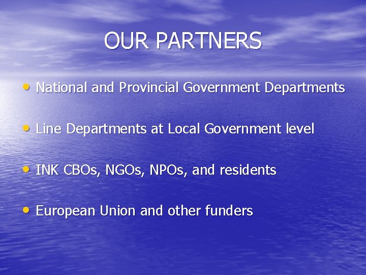 CITIES ALLIANCE CONFERENCE INK URBAN RENEWAL AND AREABASED