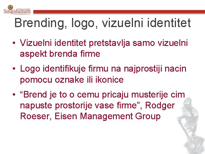 Osnovi grafikog dizajna Brending Milo Stojmenovi DIR ta