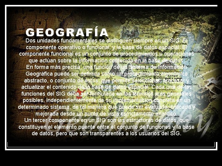 SIG Que es Que componentes presenta Caractersticas Aplicaciones