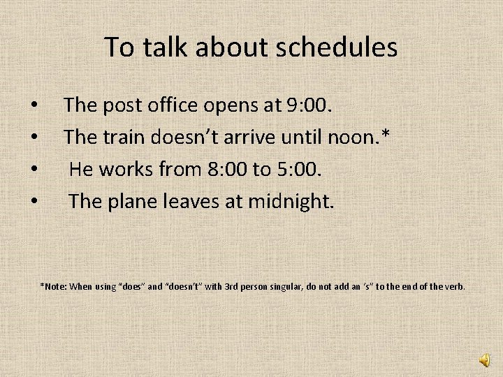 The Simple Present Tense Explained Directions Click on