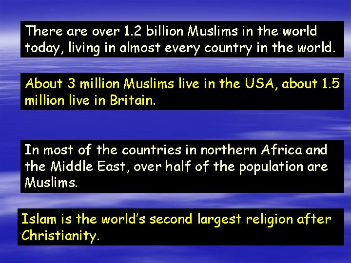 Welcome to our presentation about ISLAM Islam is