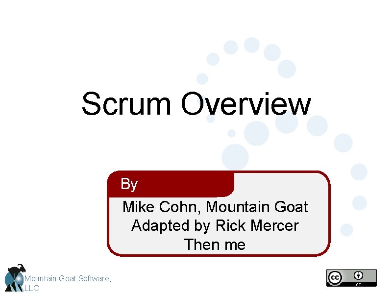 Scrum Overview By Mike Cohn Mountain Goat Adapted