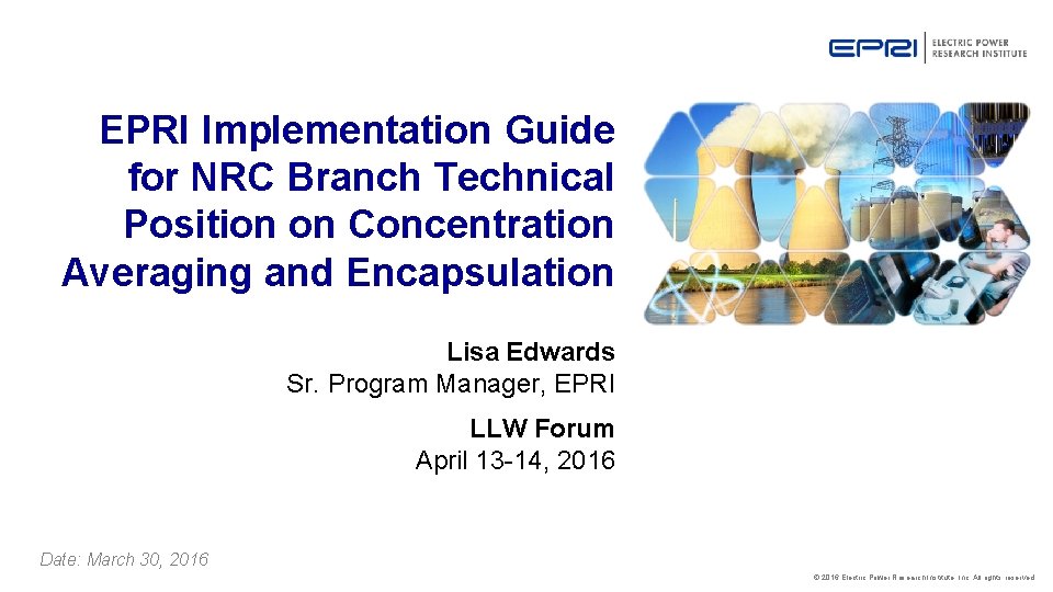 EPRI Implementation Guide for NRC Branch Technical Position