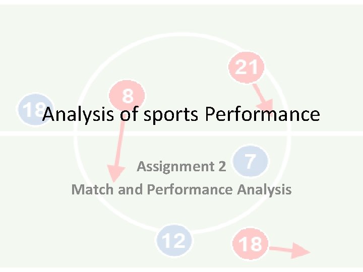 Analysis of sports Performance Assignment 2 Match and