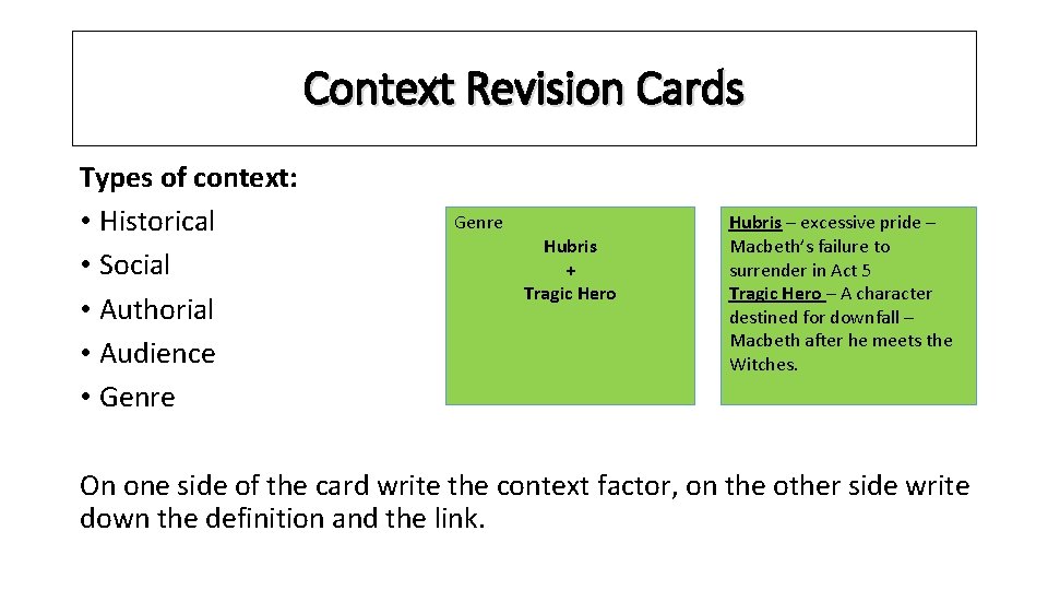 Context Macbeth A Christmas Carol Blood Brothers and