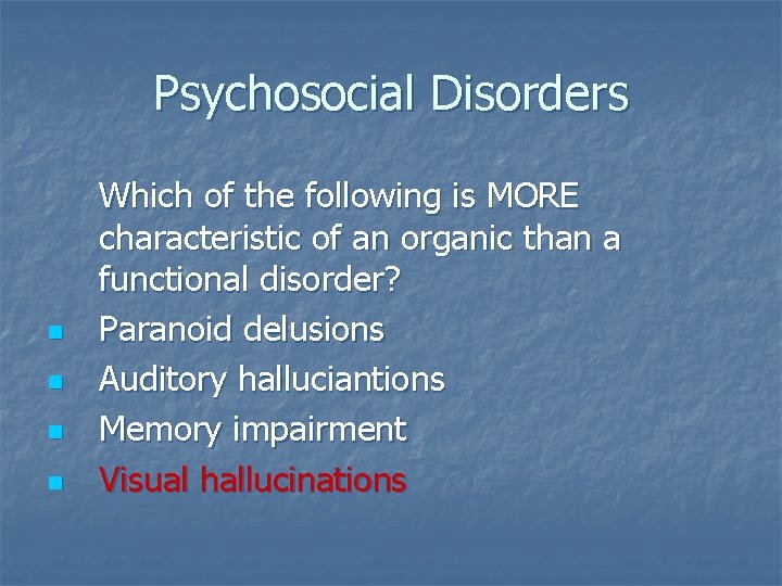 Psychosocial Disorders Book Review 121009 Roman Hill M
