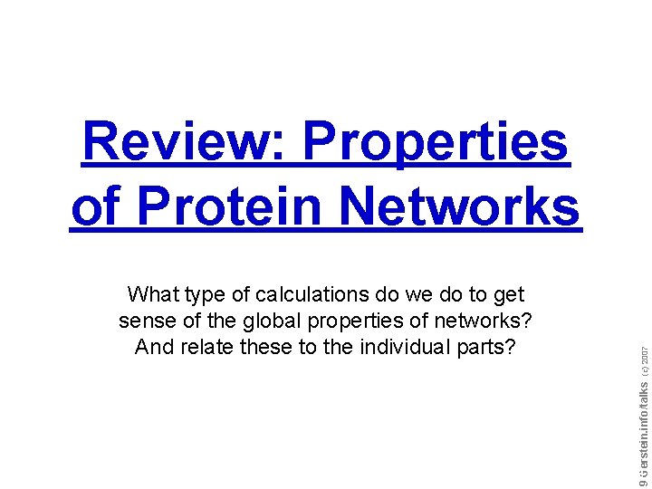 Proteomics Networks Motions Mark B Gerstein Yale Comp