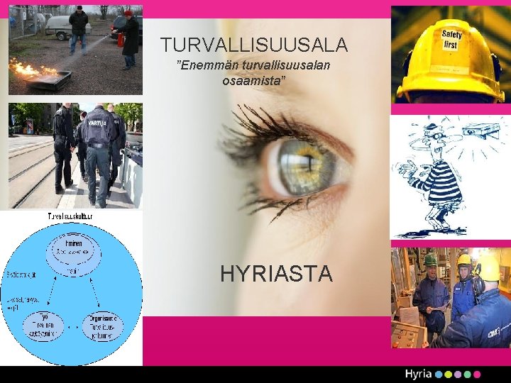 TURVALLISUUSALA Enemmn turvallisuusalan osaamista HYRIASTA Hyria ...