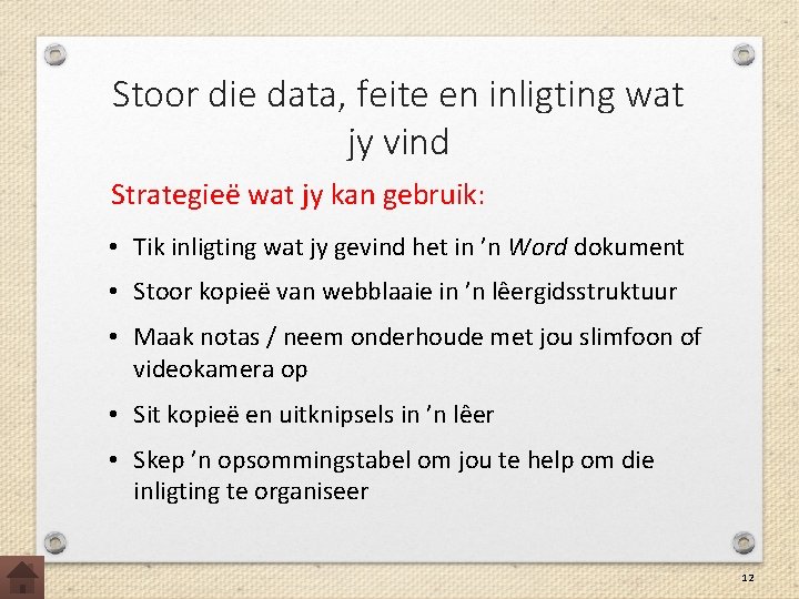 Module 6 2 Vind inligting Inhoud Inleiding Bepaal