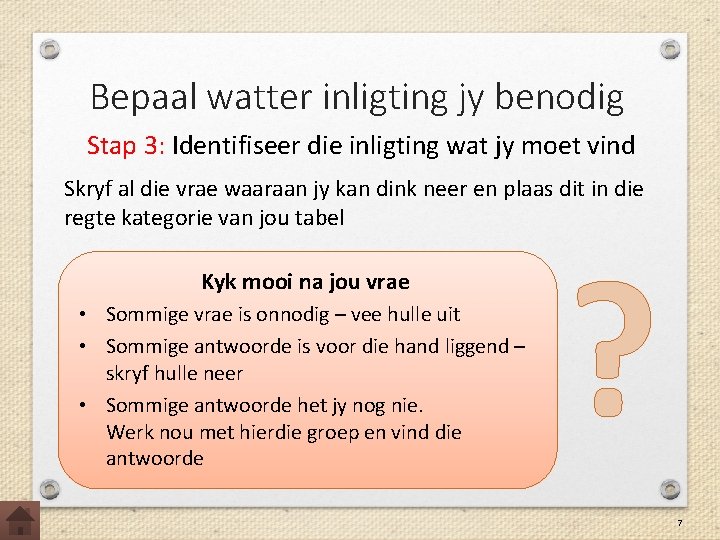 Module 6 2 Vind inligting Inhoud Inleiding Bepaal