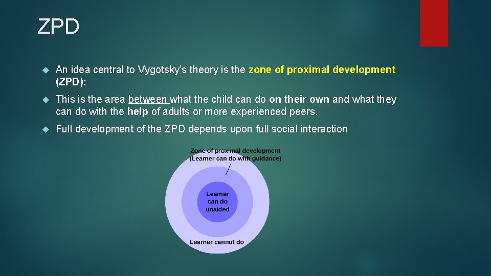 Theories of Cognitive Development VYGOTSKY Learning Objectives Outline