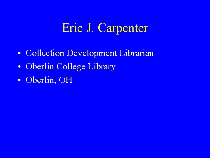 Best Practices in Cooperative Collection Development A Panel