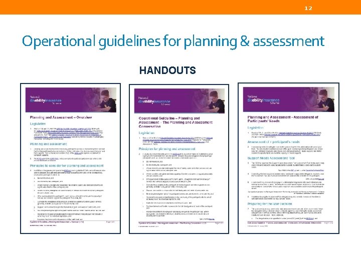 PREPARING PARTICIPANTS FOR NDIS INTERVIEWS Learnings from the