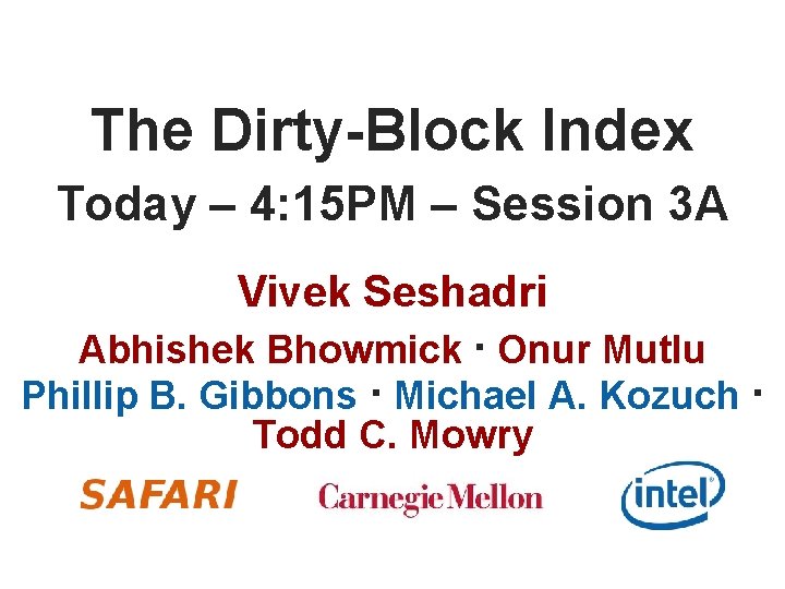 The DirtyBlock Index Today 4 15 PM Session