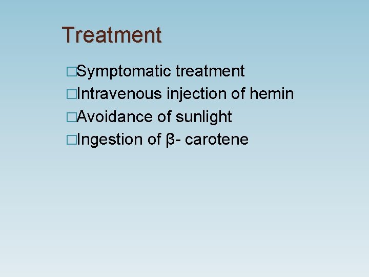 PORPHYRIAS DR AMINA TARIQ BIOCHEMISTRY Group of disorders