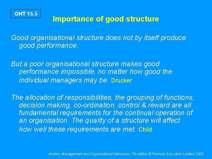 Management and Organisational Behaviour 7 th Edition PART