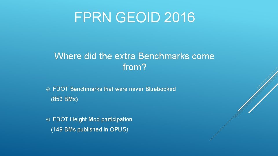 FPRN GEOID 2016 Presented by George Massey PSM