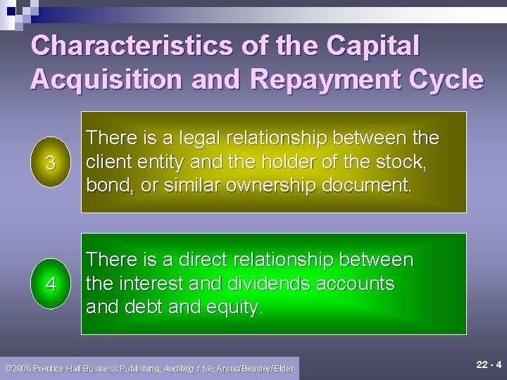 Audit of the Capital Acquisition and Repayment Cycle