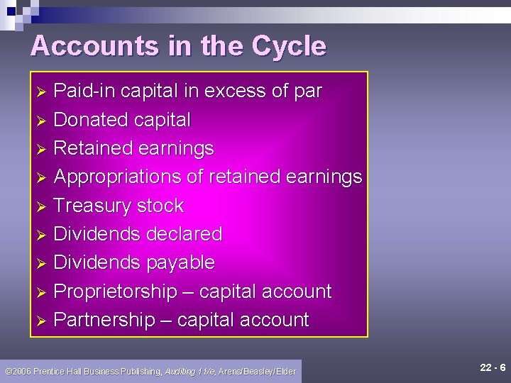Audit of the Capital Acquisition and Repayment Cycle