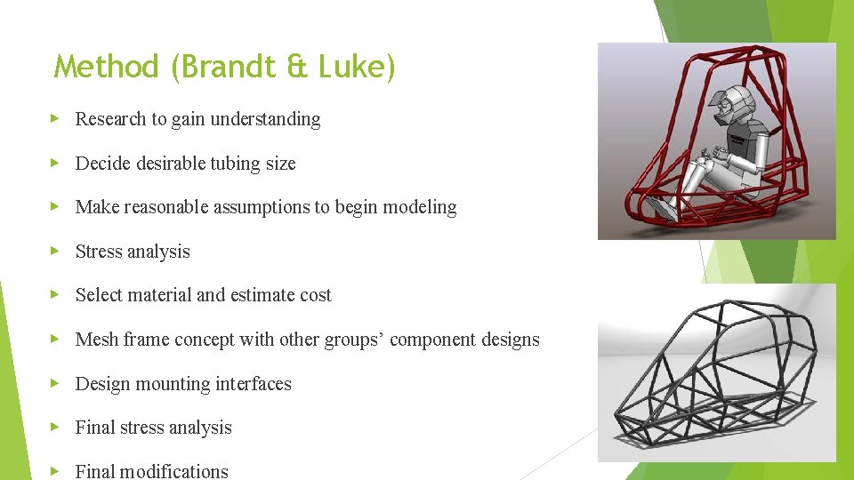 SAE Baja Frame Design Brandt Lamonte Luke Blocker