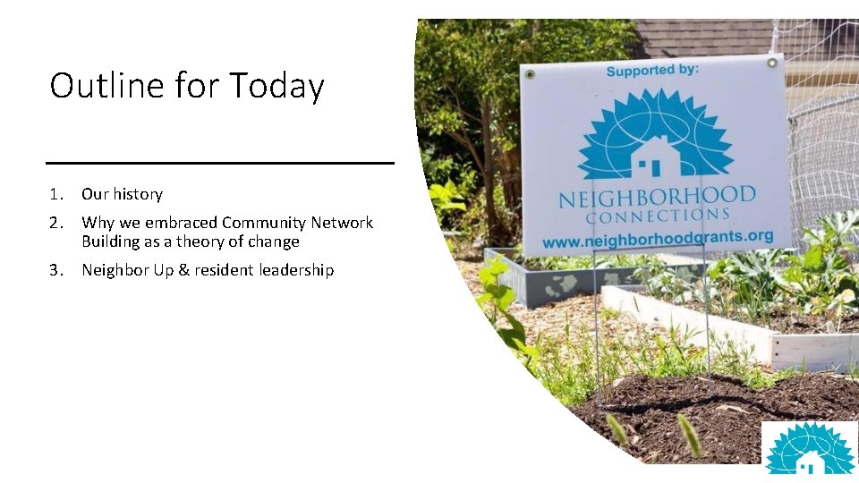 Community Network Building Fueling People Power Outline for