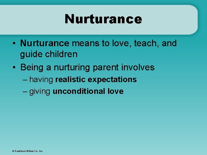 GoodheartWillcox Co Inc Chapter 1 Parenting A Rewarding