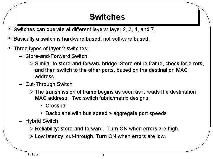 Module 4 3 Repeaters Bridges Switches Repeater Hub