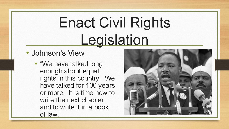 LBJ The Great Society The Warren Court Todays